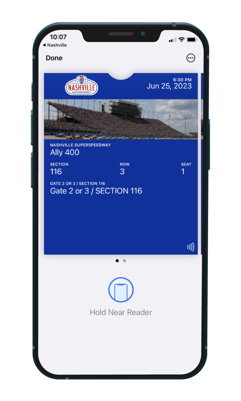 Mobile Tickets | Events | Nashville Superspeedway